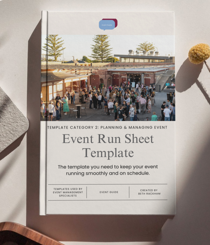 Event Run Sheet - Guided Template - Ensure Your Event Runs Smoothly Fr ...